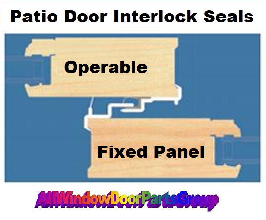 Wood Sliding Patio Door Interlock Weather Strip Replacement Parts | All ...